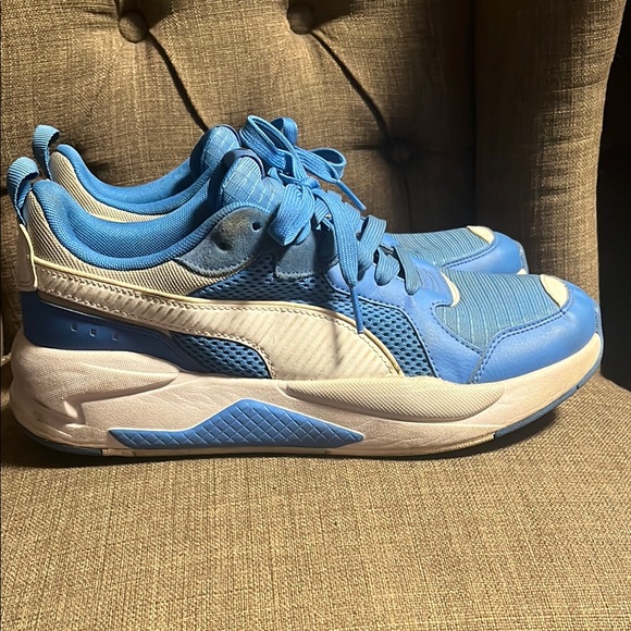 Puma | Shoes | Puma Xray Colorblock Blue And White Sneakers Mens 95 ...